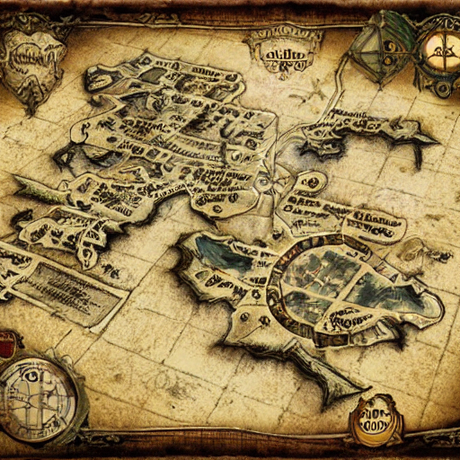 Old Parchment Map