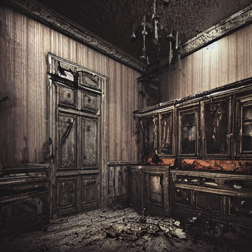 Haunted 3d Horror Scene
