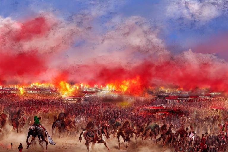 Battle Of Karbala Painting