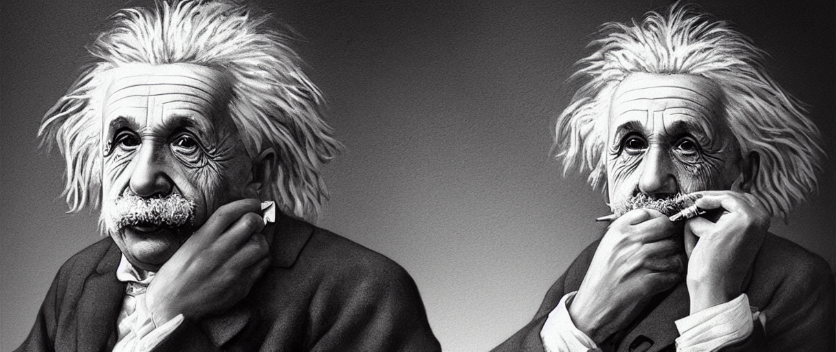 Albert Einstein Smoking Pipe