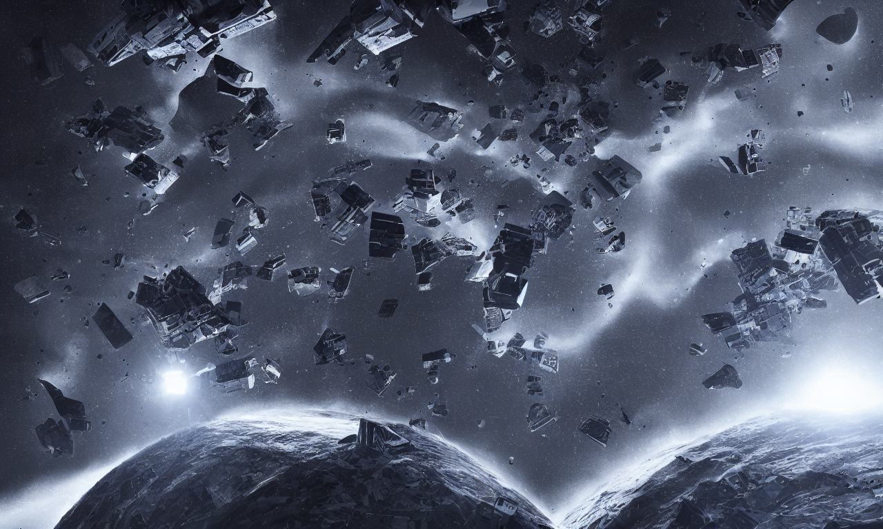 Space Debris Asteroid