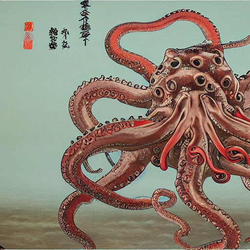 Japanese Octopus Drawing