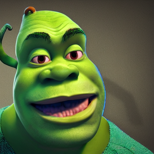 prompthunt: Shrek face as 50cent , tentacles, unnatural shapes ...