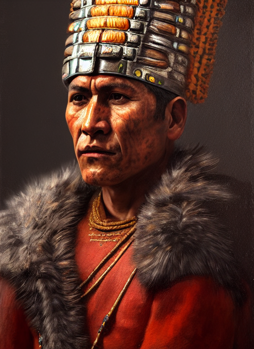 Aztec Priest Face Paint