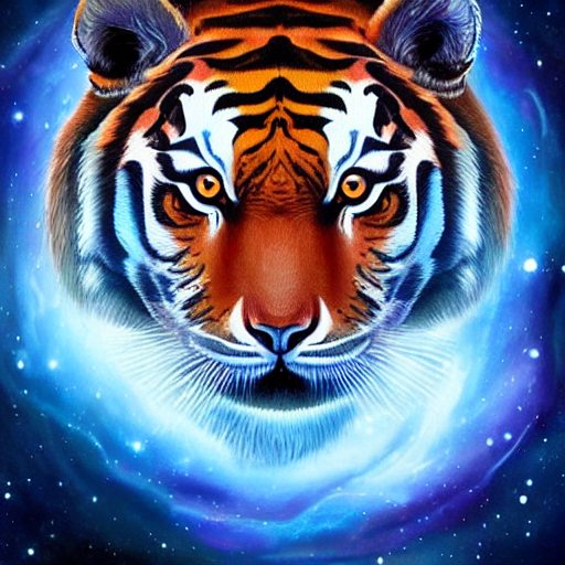 Space Tiger Wallpaper