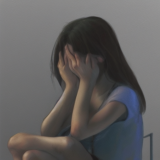 Girl Crying In Corner