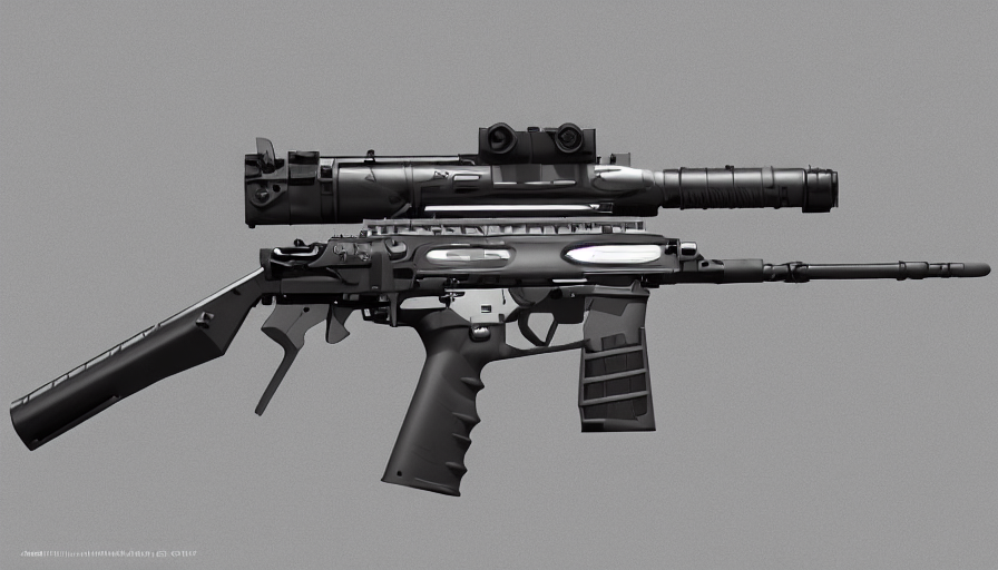 Futuristic Bullpup Assault Rifles