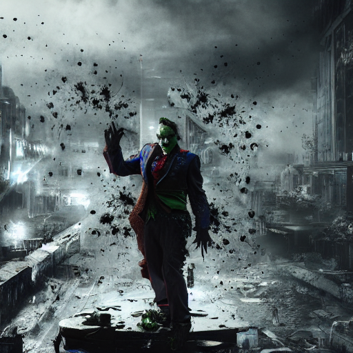 Joker Splatter Art