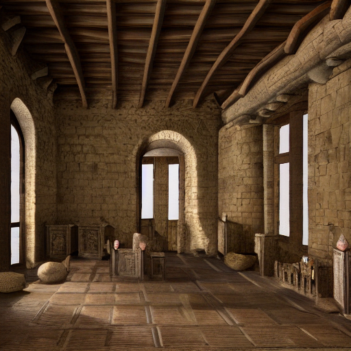 Medieval Castle Inside