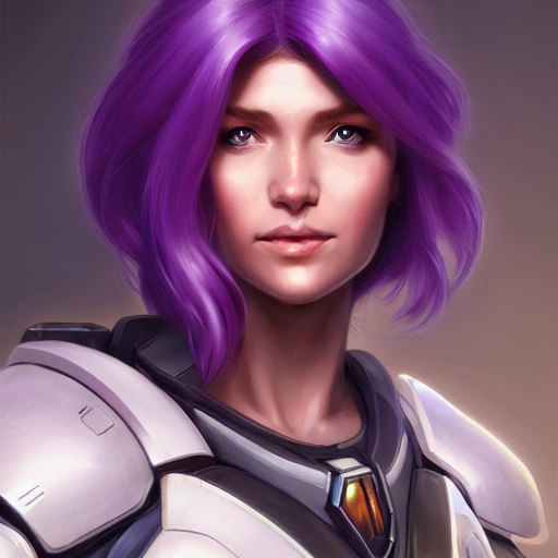 prompthunt: a portrait of a very beautiful woman in battletech ...