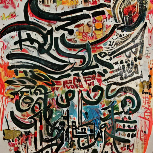 Modern Arabic Calligraphy Graffiti