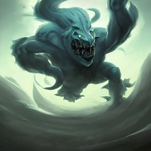 prompthunt: Wind monster spirit white shadow fiend from dota 2, dnd ...