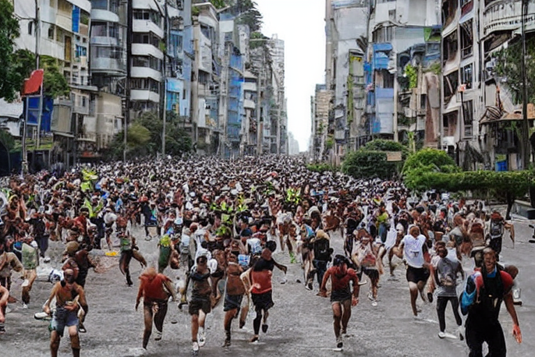 Screaming And Running People