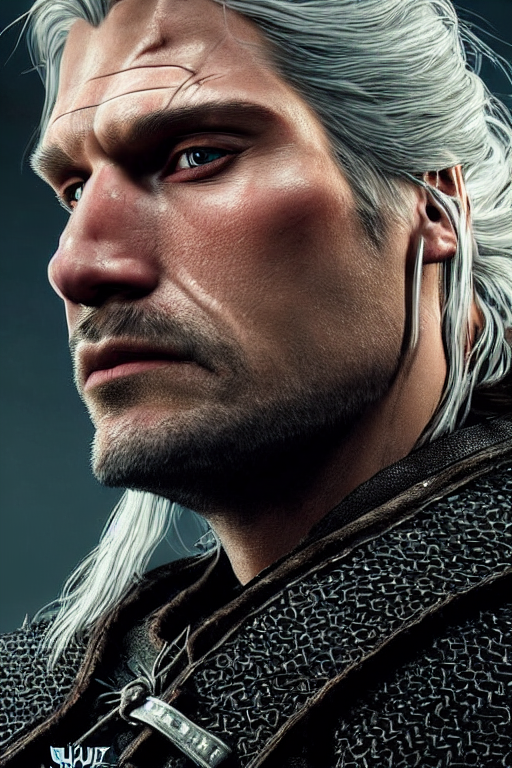 prompthunt: the witcher, nikolaj coster - waldau face!!!, masterpiece ...
