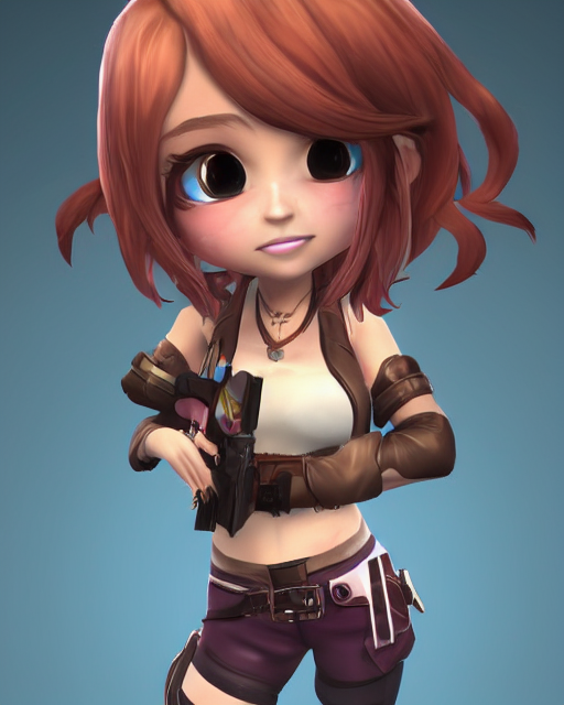 prompthunt: katelynn mini cute style, highly detailed, rendered, ray ...