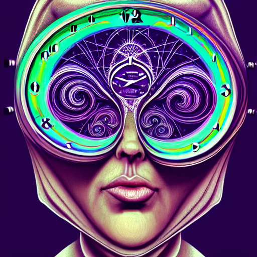 Psychedelic Face Drawing