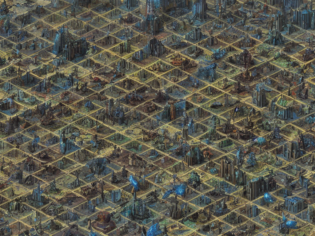 prompthunt: A map of a warhammer 40k hive city, featured on ArtStation ...