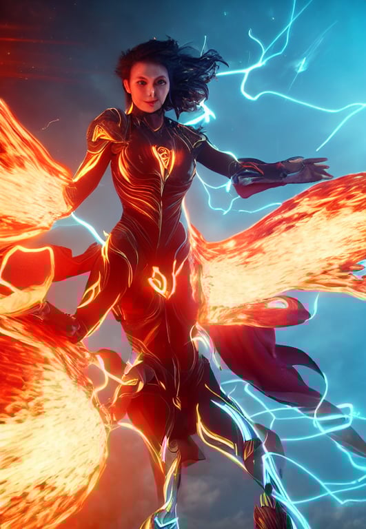 Fire Superhero Girl