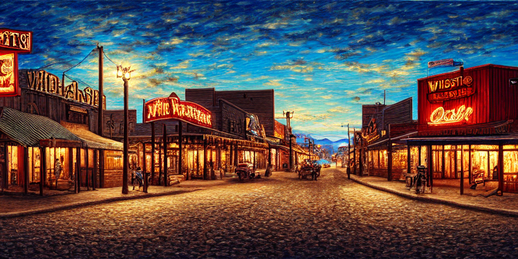 Wild West Town Wallpaper