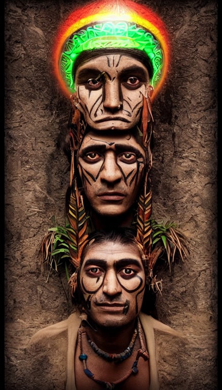 Aztec Priest Face Paint