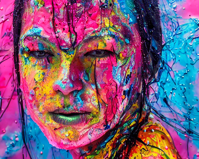 Blurred Face Painting
