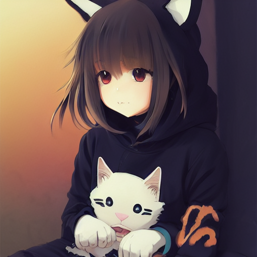 Anime Girl Cat Hoodie Wallpapers Wallpaper Cave 40 Off