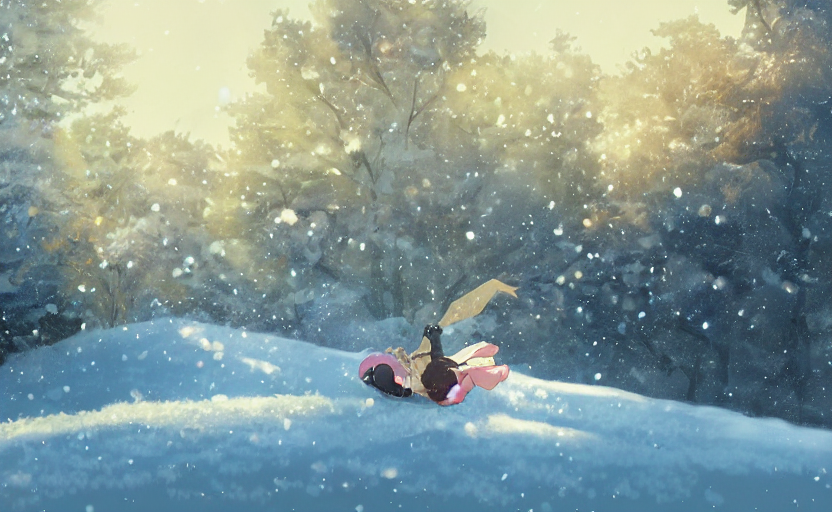 Anime Snow Scenery