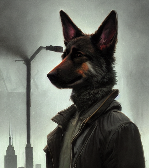 Anthro German Shepherd