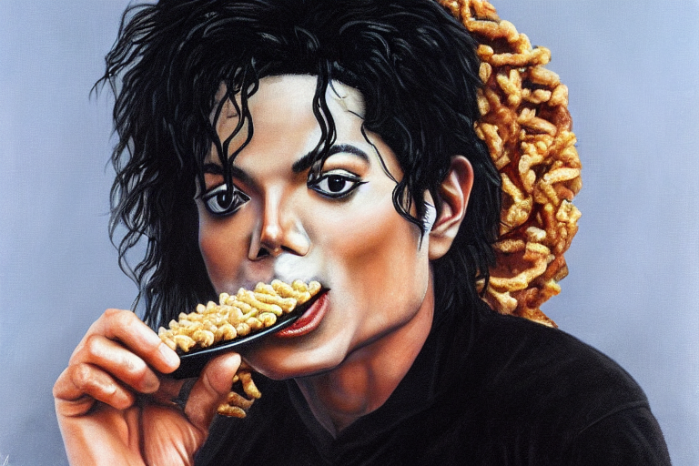Michael Jackson Eating Cake