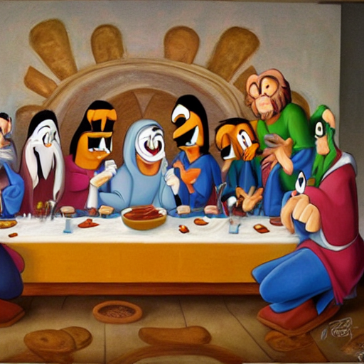 Looney Tunes Last Supper