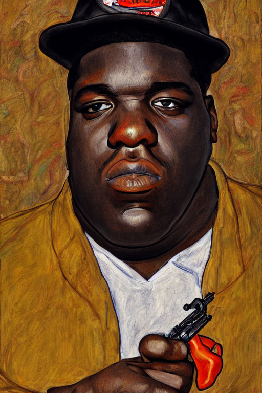 Biggie With Gun