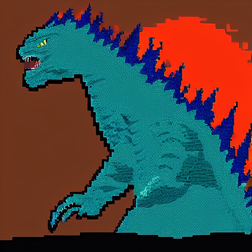 Godzilla Pixel Art