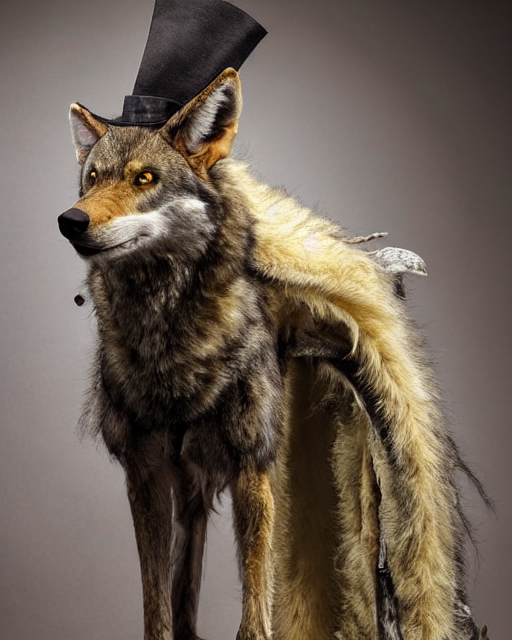 Emaciated Wolf
