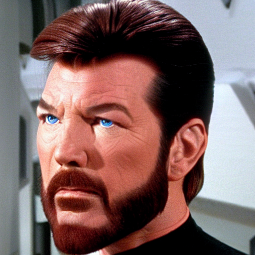 prompthunt: Star Trek Commander Riker Soyjack face