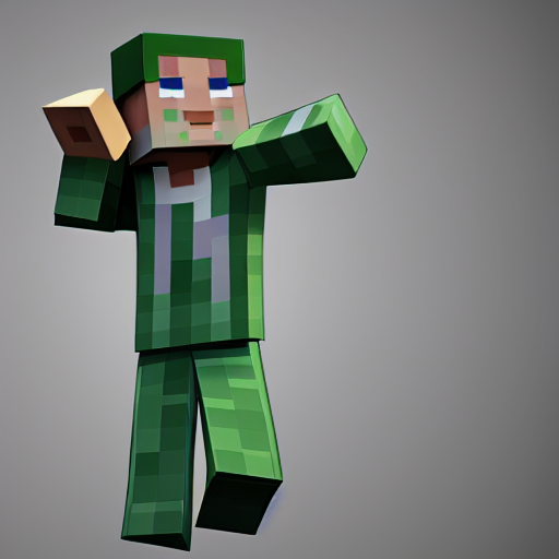 Minecraft Steve Statue