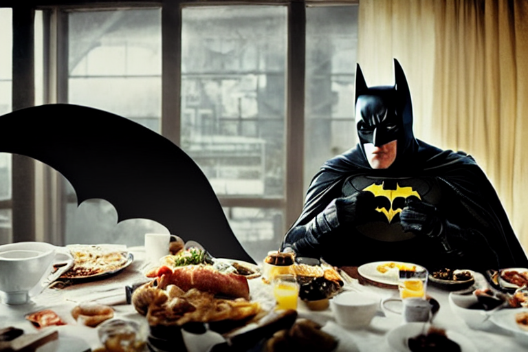 Batman Eating