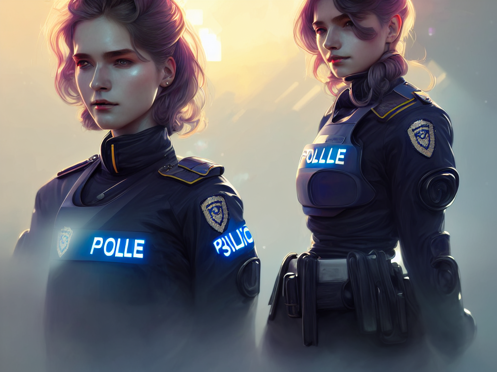 Female Police Officer Concept Art