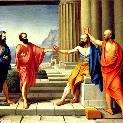 Plato And Socrates Painting