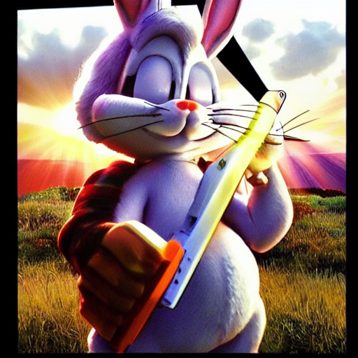Bugs Bunny With Gun