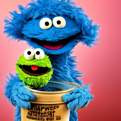 Cookie Monster Smoking Weed