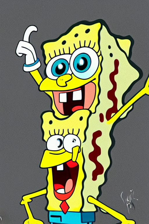Realistic Spongebob Drawing
