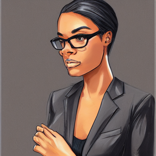 Female Lawyer Drawing