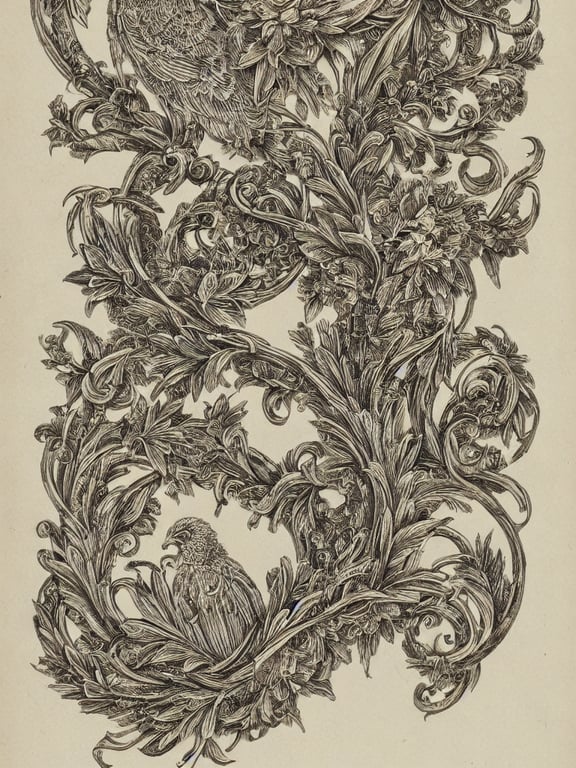 Acanthus Leaf Engraving