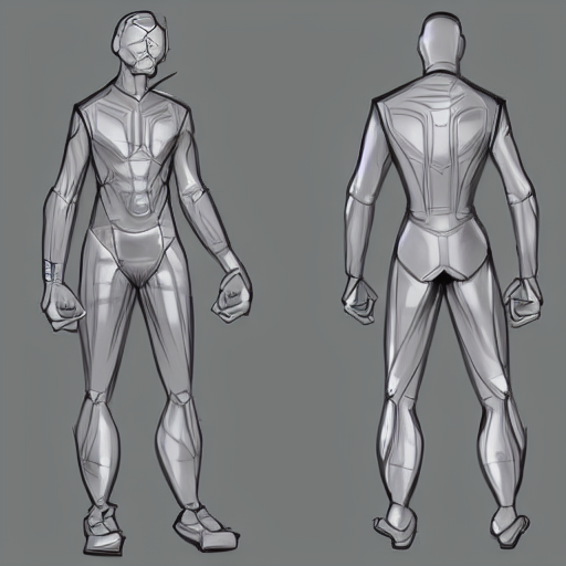 Male Character Model Sheet