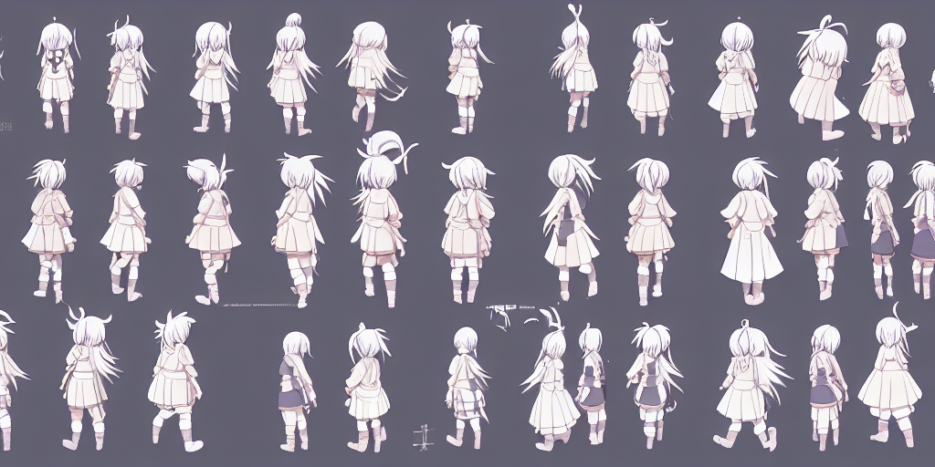 prompthunt: a magical adventurer little girl character anime model ...