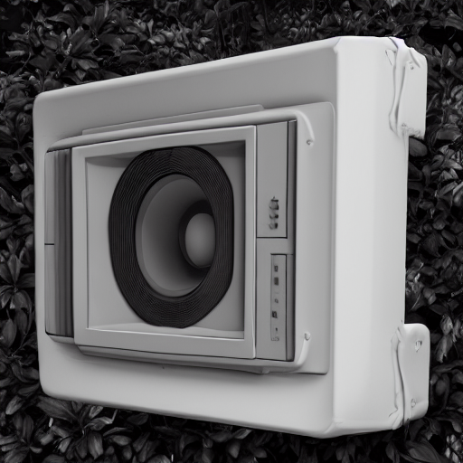 prompthunt: portrait painting of a white crt monitor, light, airy ...