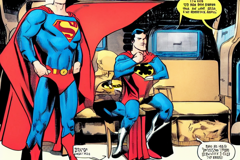 Superman X Batman Sit Comic