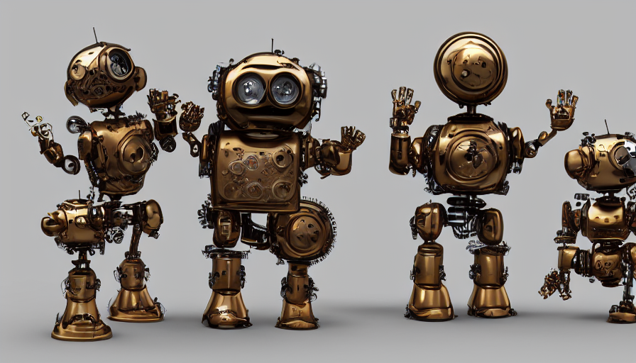 Steampunk Robot 3d Models