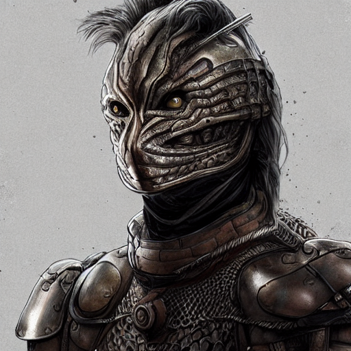 Half Human Half Snake Drawing