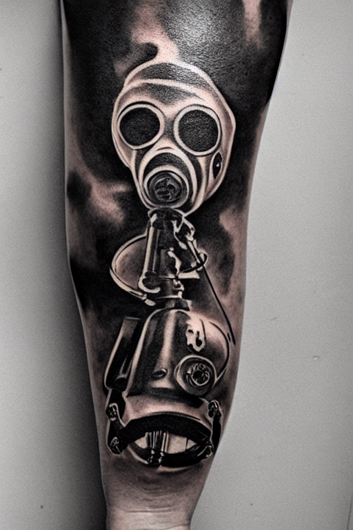 Gas Mask Tattoo Designs